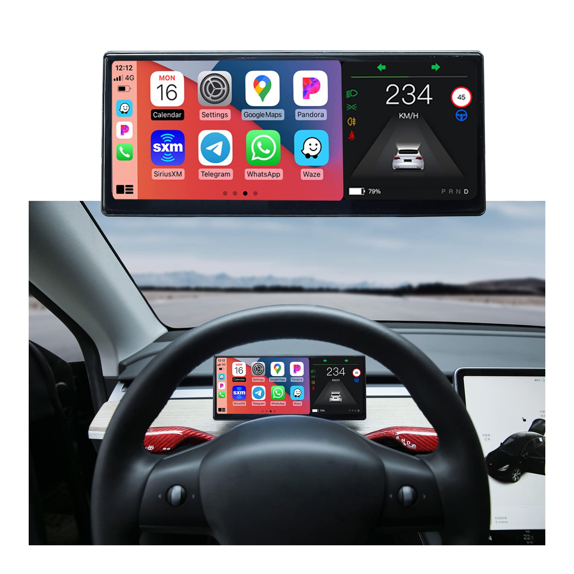 Mua VERKKOKAUPPA Tesla Carplay Android Car Model Y/3 Tesla Heads Up ...