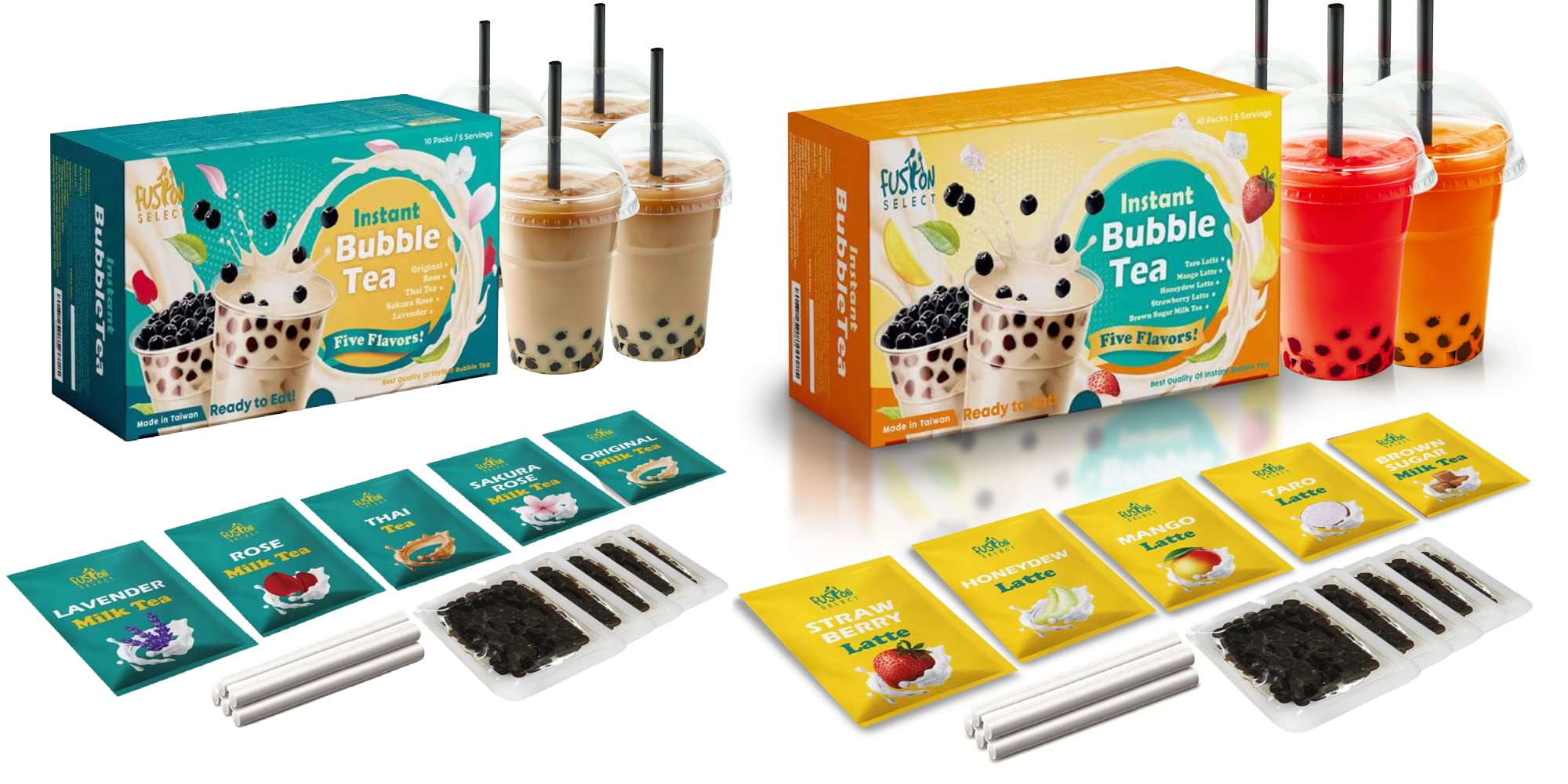 Mua Fusion Select Authentic Bubble Tea Kit Extra Rich (5 Packs) Bubble ...