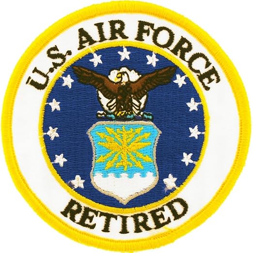 Amazon.com: U.S. Air Force Retired Logo Patch Blue & White 3"