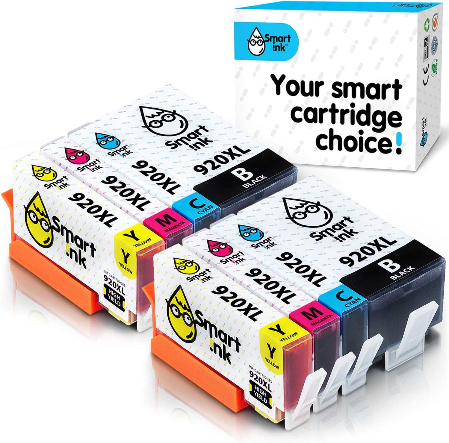 Smart Ink Cartucce Compatibili HP 920 XL 920XL (2BK & 2 C/M/Y 8 Combo ...