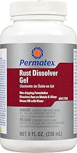 Amazon.com: Permatex 81756 Rust Dissolver Gel, 8 oz. , Red : Automotive