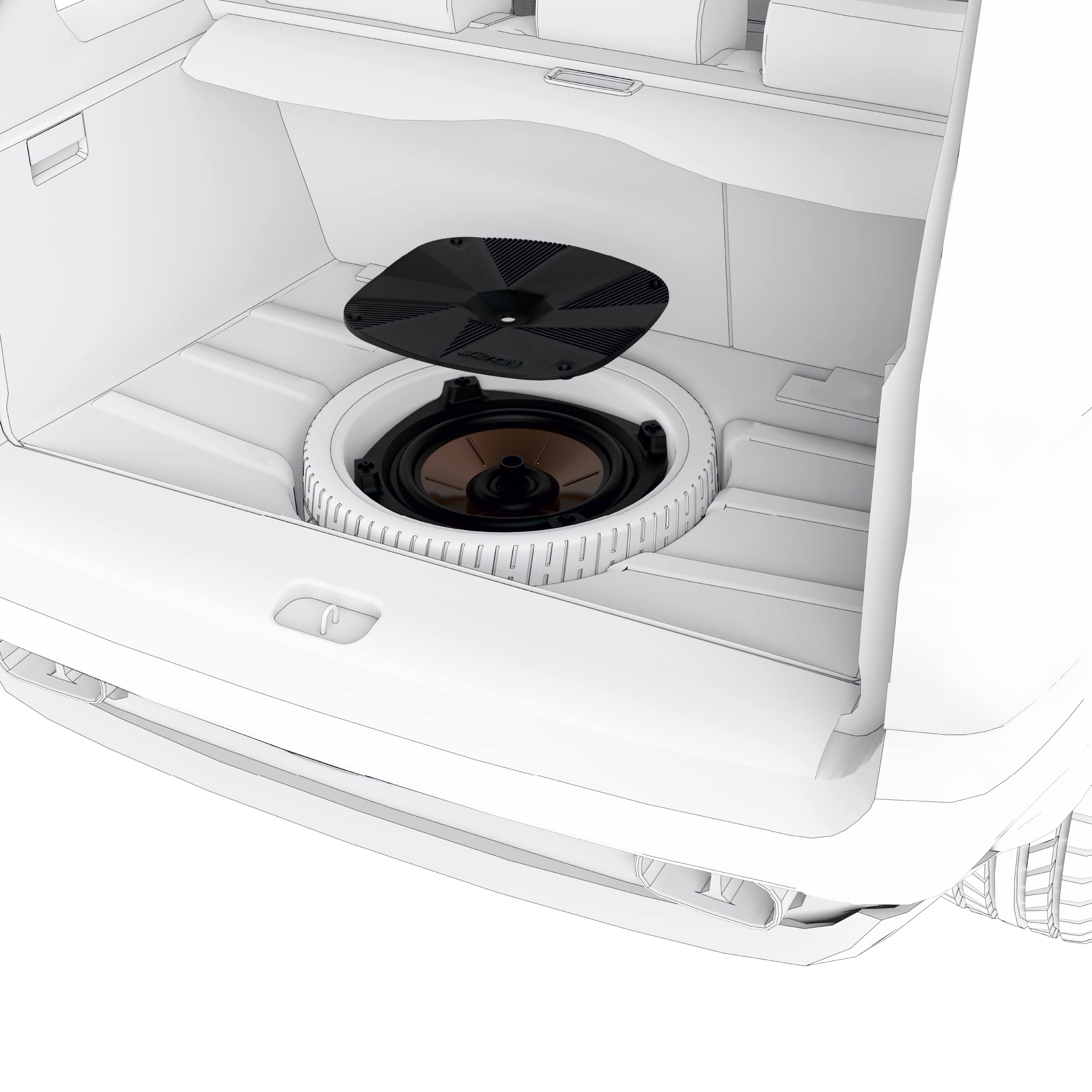 Mua ETON Res 12 Flat Spare Wheel Active Subwoofer, Active Bass Box ...