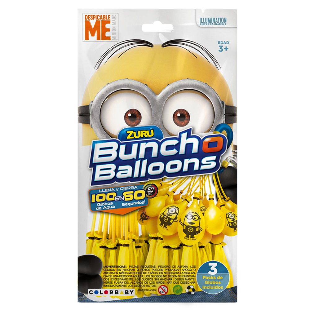 Pack de 100 de globos Minions » Michollo.com