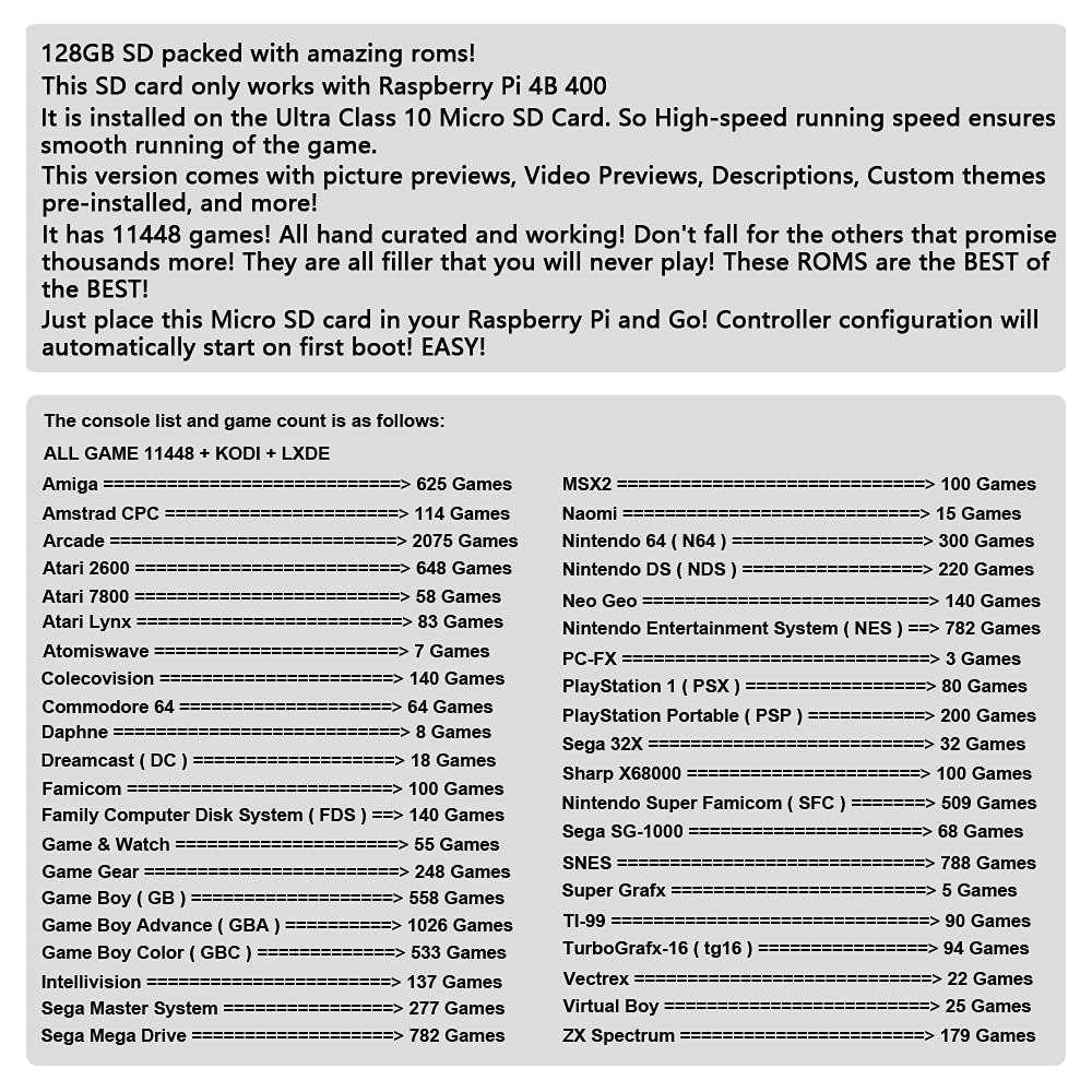 Mua BeiErMei Raspberry Pi 4B 400 Game System Retropie RetroArch ...