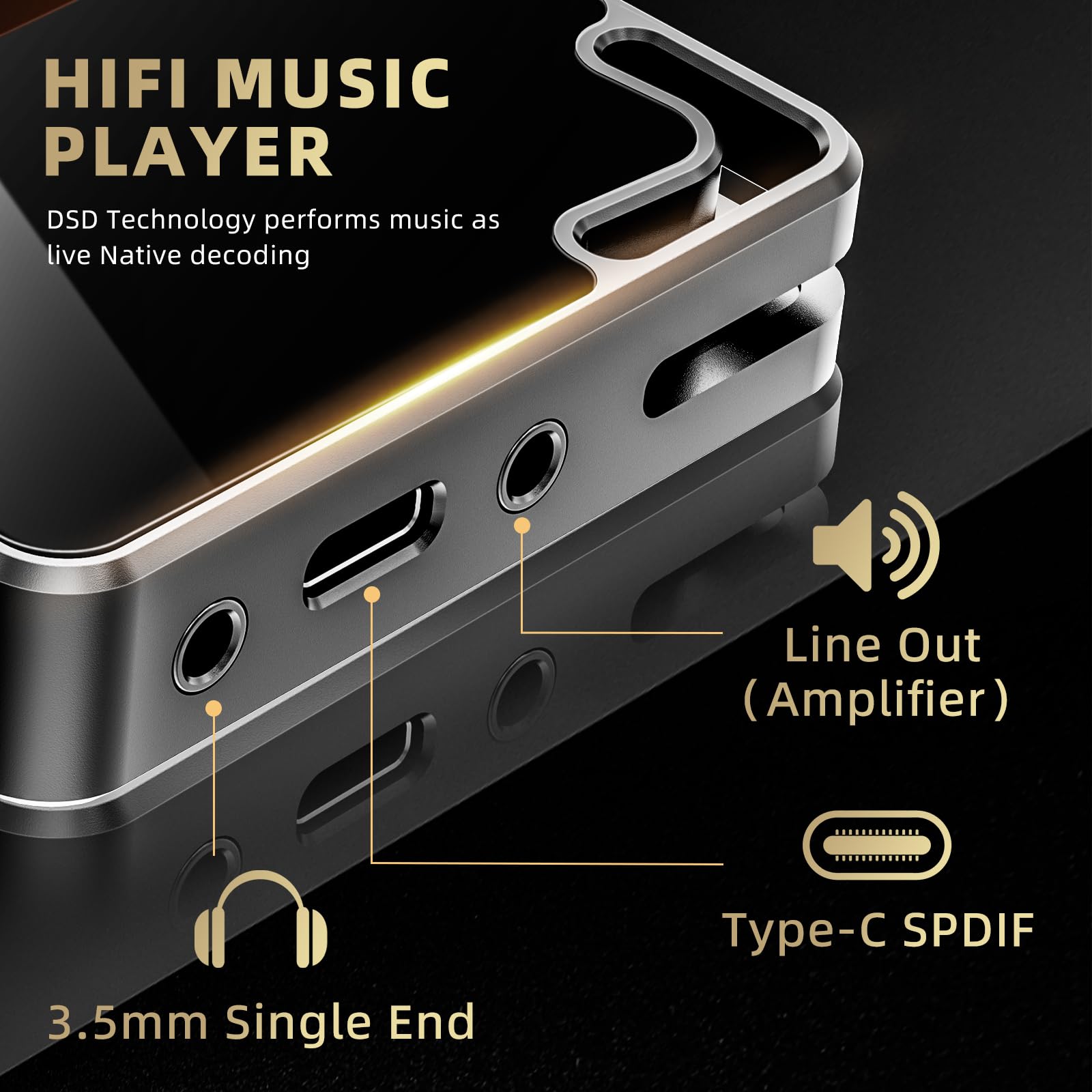 Mua HIFI WALKER H2 Touch, Hi Res MP3 Player with Bluetooth, 2.4” HD ...