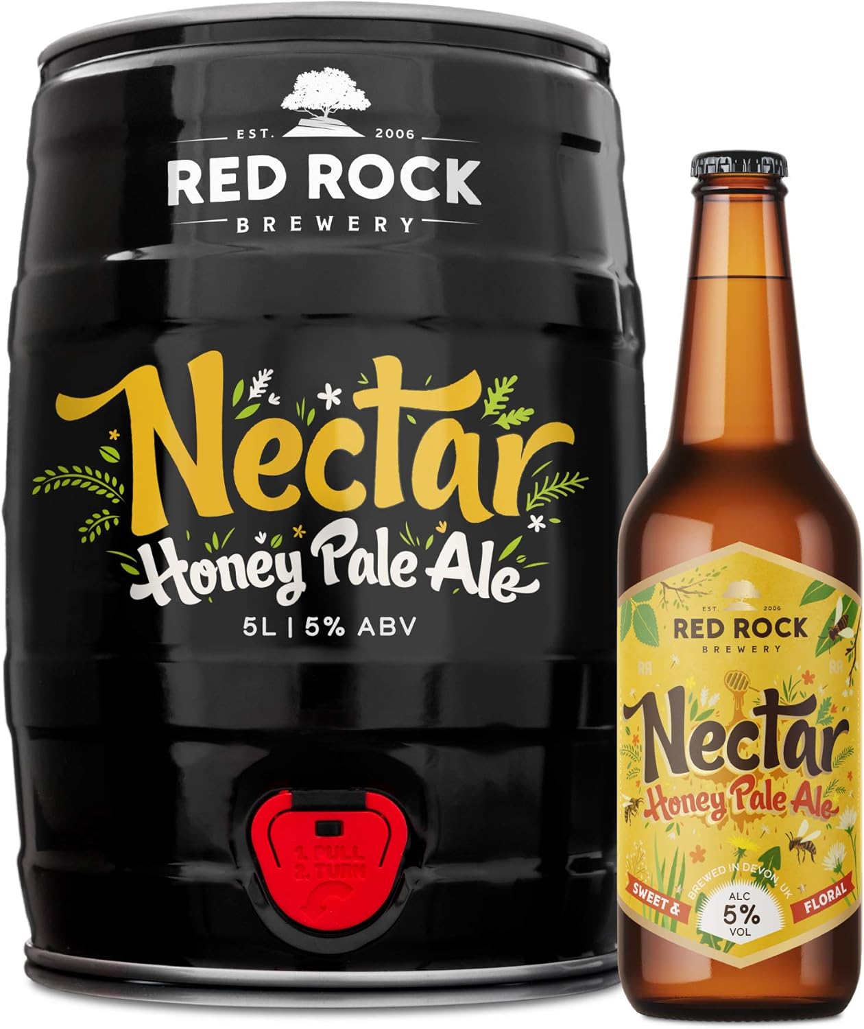 Red Rock Brewery British Craft Beer - 5L Mini Keg of English Ale ...