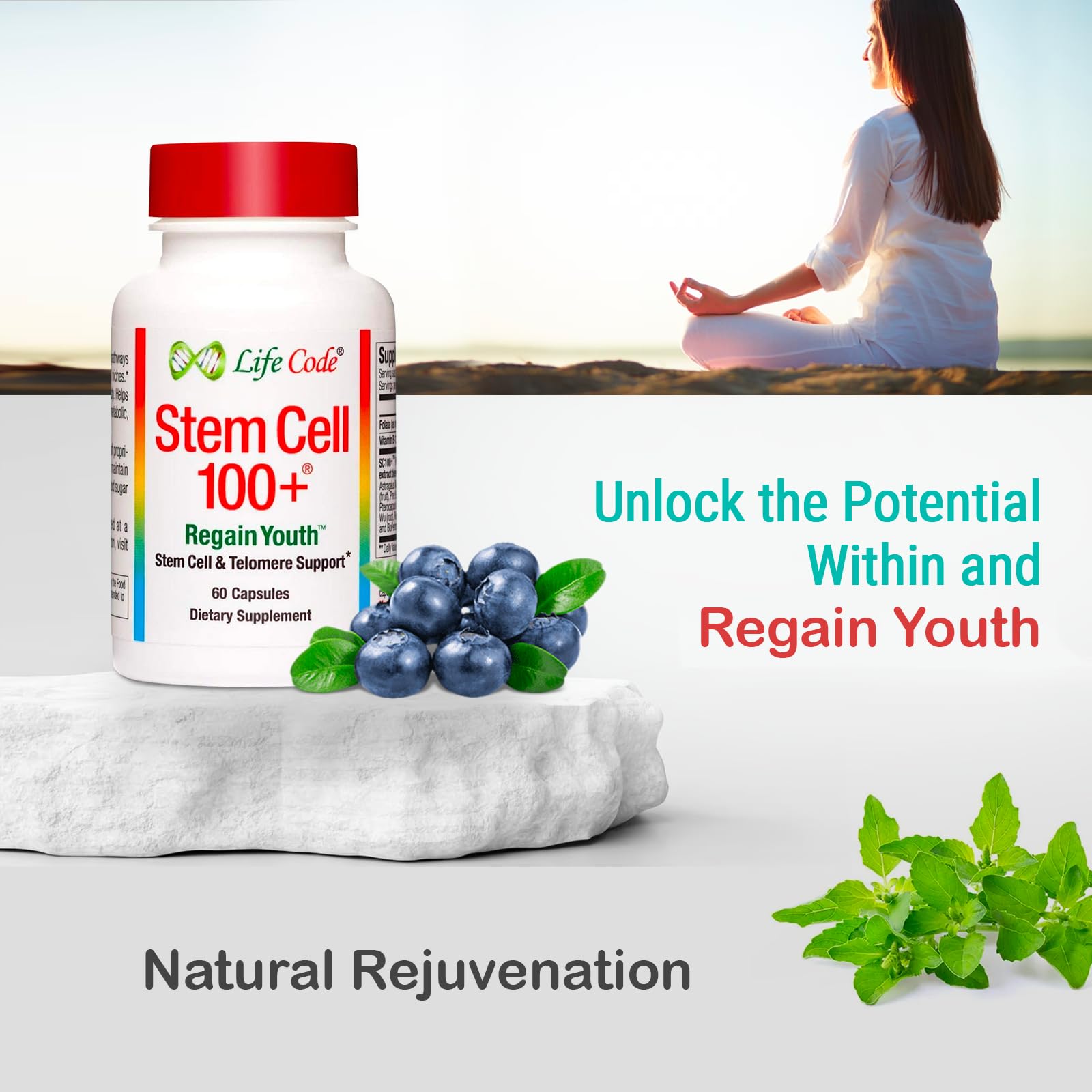 Mua Stem Cell 100+: Multi-Pathway Anti-Aging & Regeneration Supplement ...