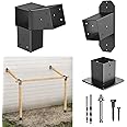 Amazon.com : Antsky 2 Pack Stainless Steel 15° Slanted roof pergola ...