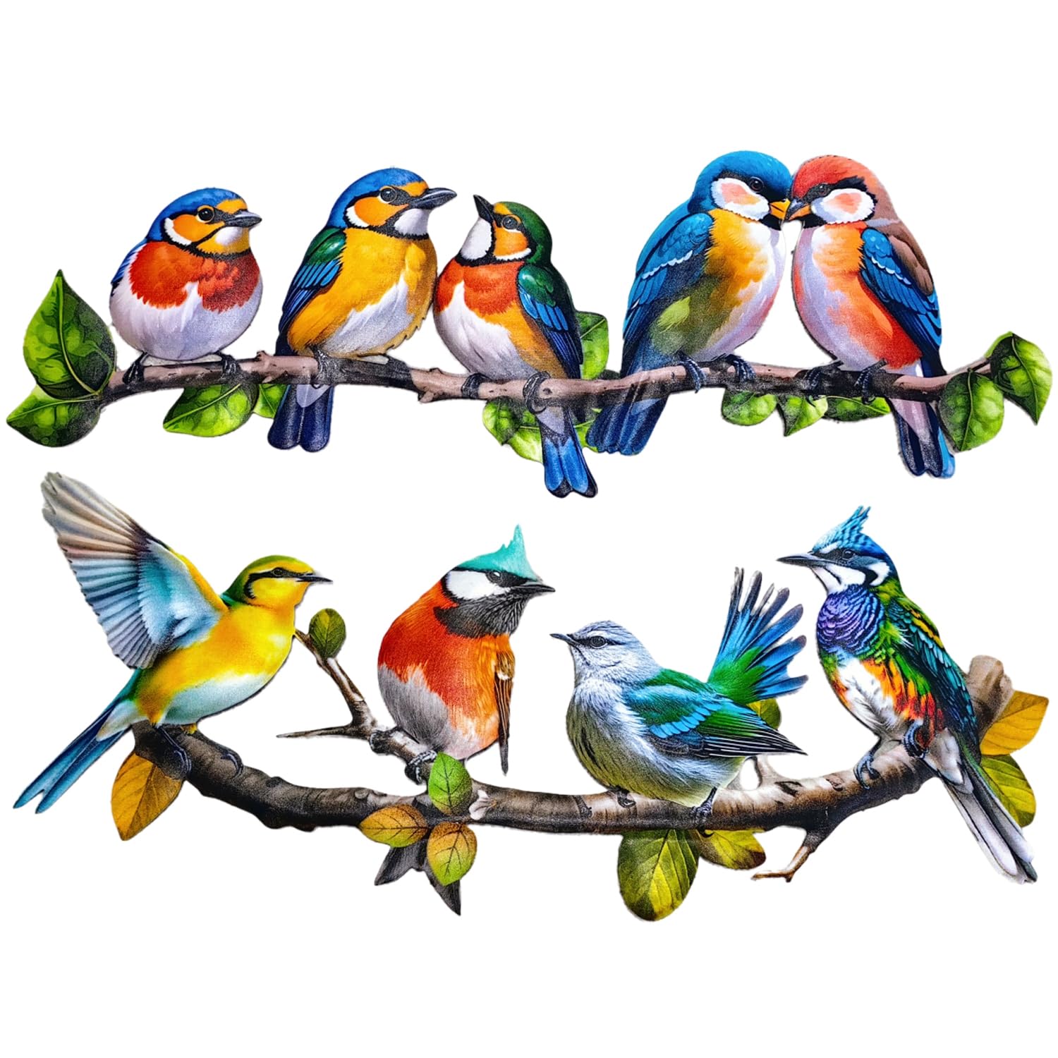 2025 New Metal Birds Outdoor Wall Art Decor, Vivid Bird on Branch ...