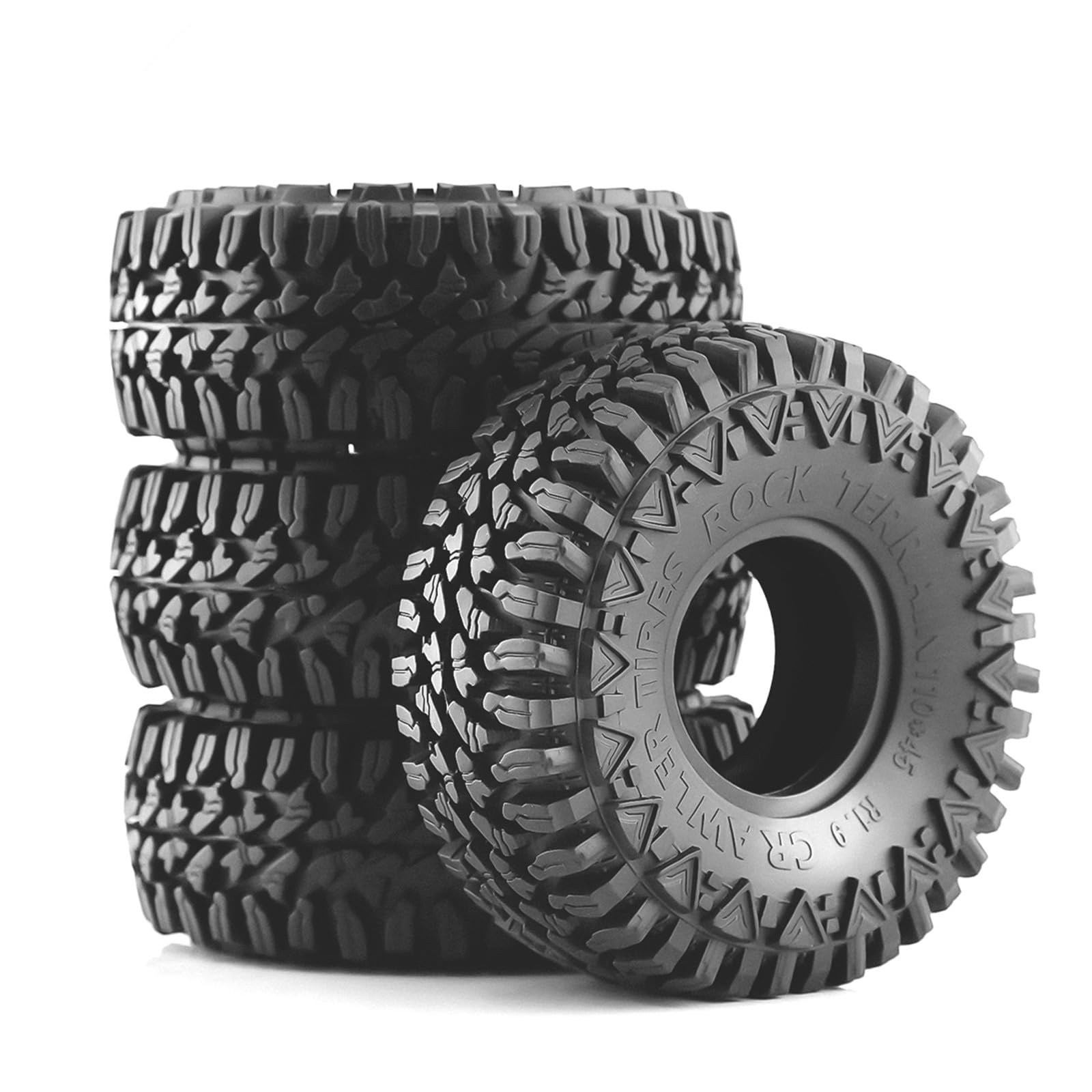 Chanmoo 1.9 RC Crawler Tires With Foam Soft Rubber Mud Slingers Grappler Wheels Tyres For 1/10 ...