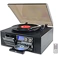 Amazon.com: 10 in 1 Vinyl Record Player 3 Speed Bluetooth Vintage ...