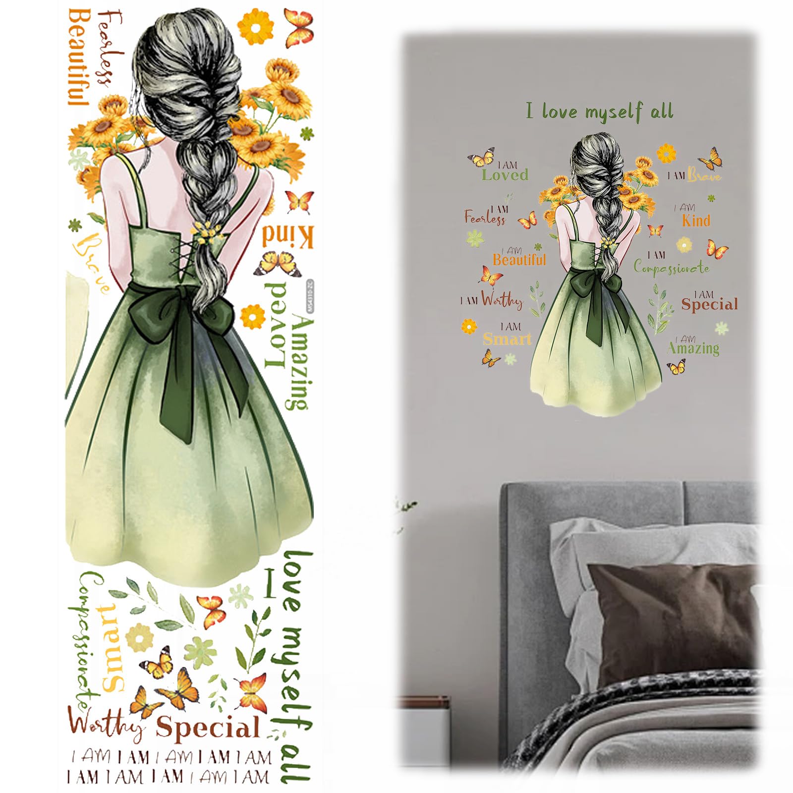 Wall Stickers Decor for Girls Bedroom, Butterfly Wall Decals for Girls ...