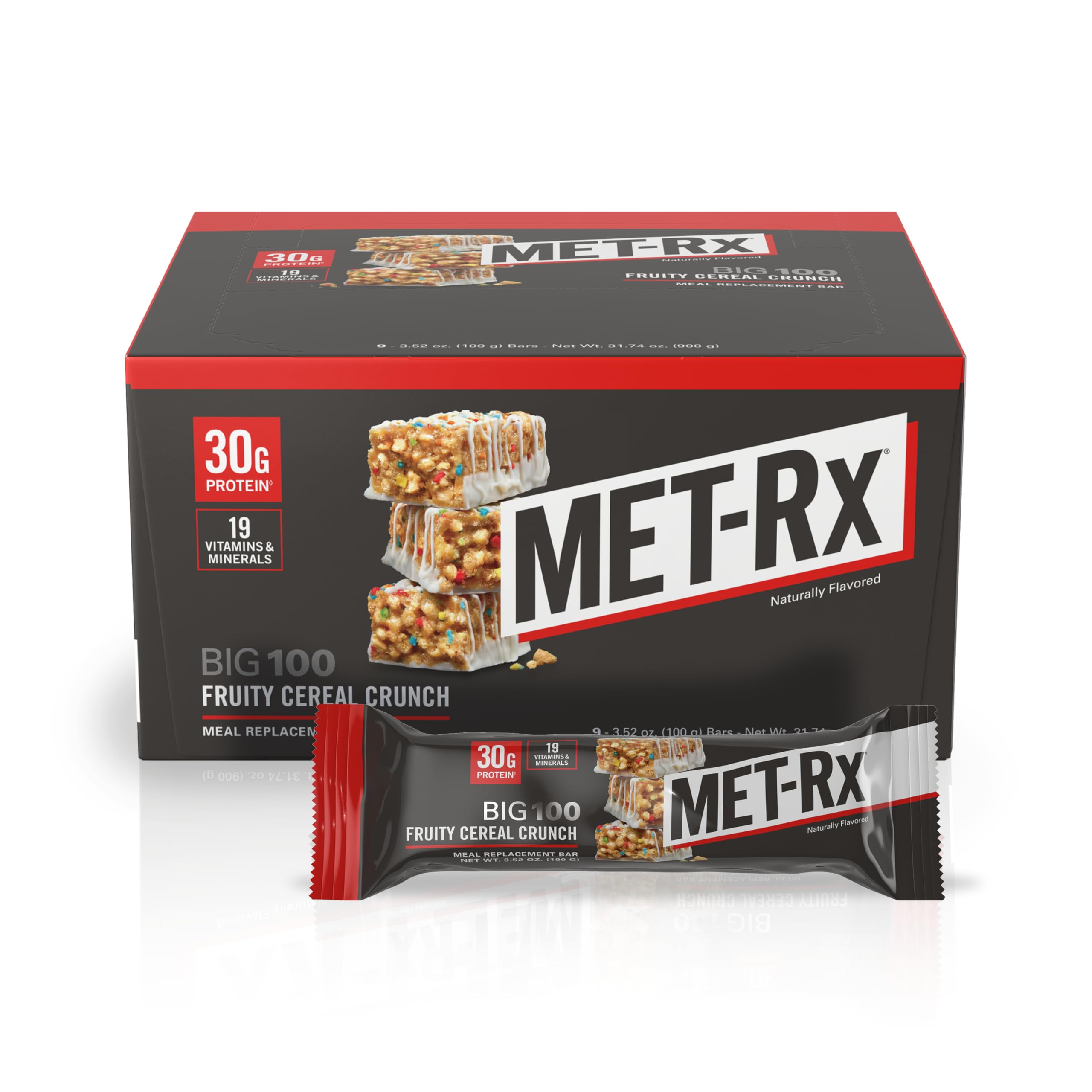 Mua MET-Rx Big 100 Protein Bars, Fruity Cereal, 100g, Pack of 9, 30g ...