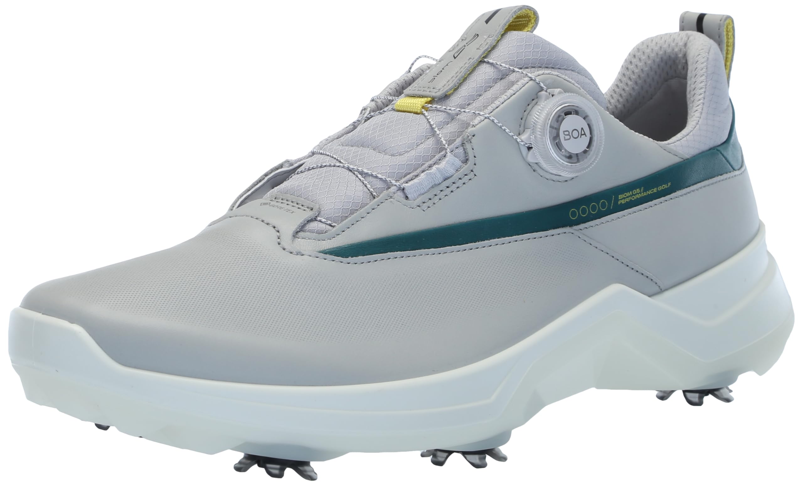 ECCO Men's Biom G5 Boa Gore-tex Waterproof Golf Shoe, Concrete/BAYGREEN ...
