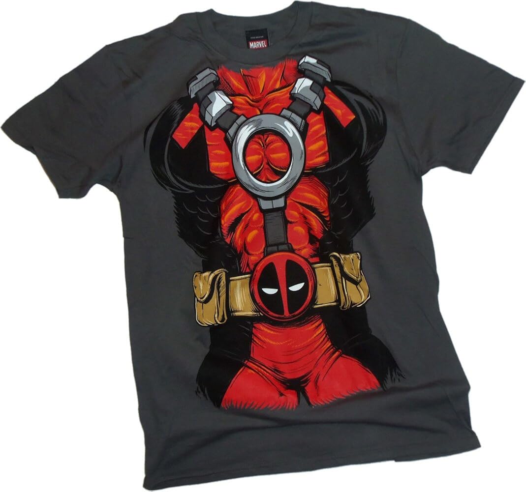 X-Men Deadpool - Costume T-Shirt, XX-Large Balck: Amazon.co.uk: Clothing