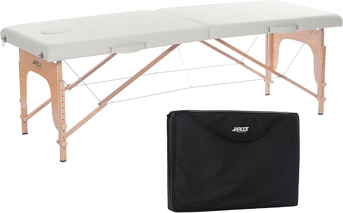 H-ROOT Large 2 Section Lightweight Portable Massage Table Couch Bed ...