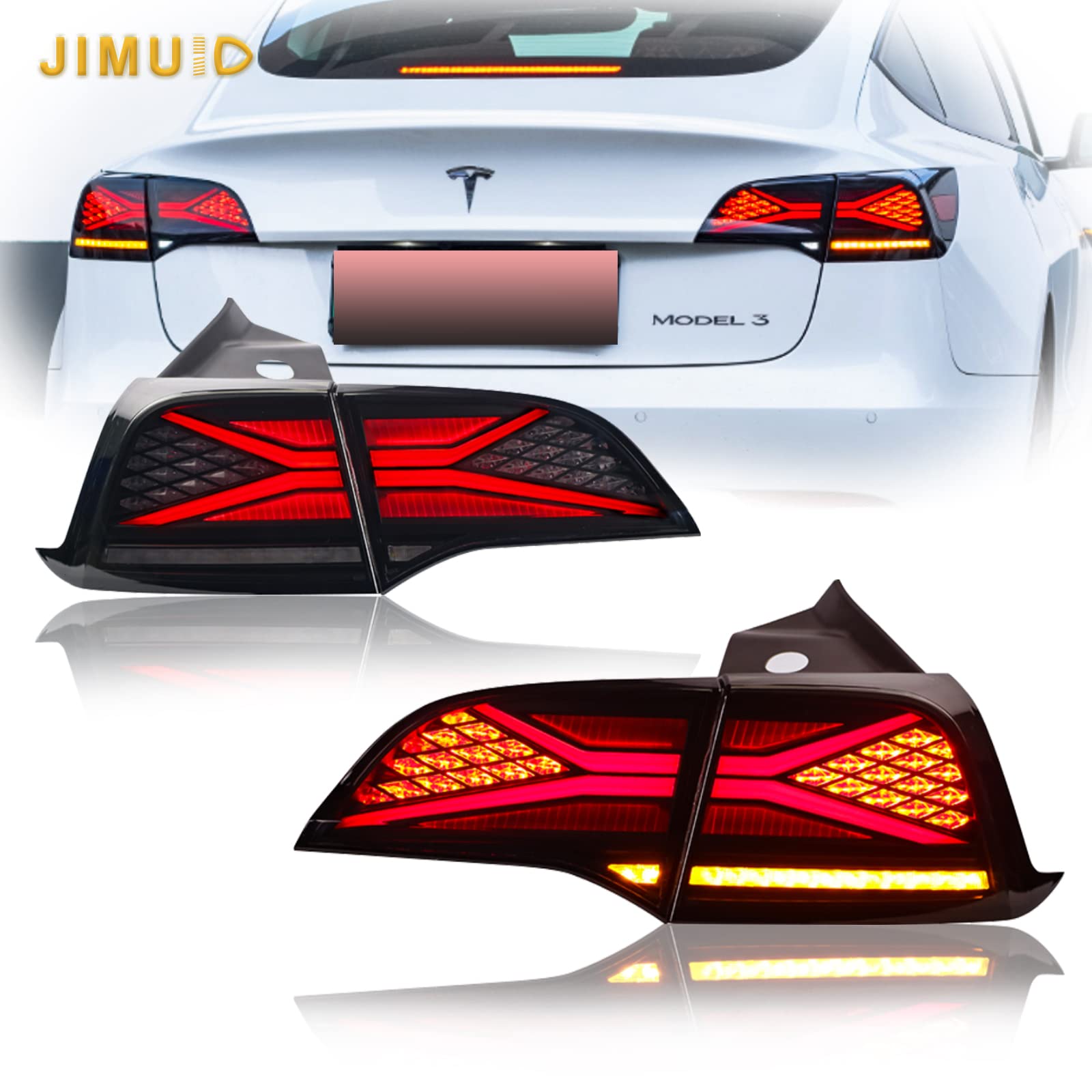 Mua LED Tail Light for Tesla Model 3/Y 2017-2022 X-ray Dynamic ...