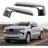 Amazon.com: Chrome Mirror Cap Cover Trim Replace for 2019 2020 2021 ...