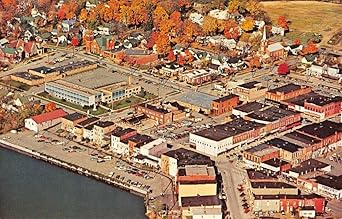 Allegan Michigan Birdseye View Of City Vintage Postcard K58276 at ...