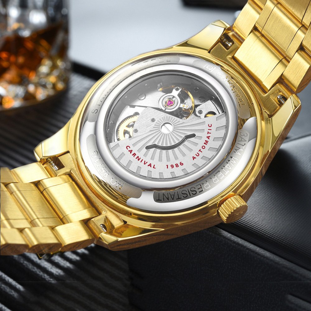 Mua Carnival 8671G Men's Mechanical Watch, Date Calendar, Parallel ...