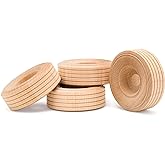 Amazon.com: Mini Wood Wheels Treaded Style, 2 Inch Diameter, Pack of 24 ...