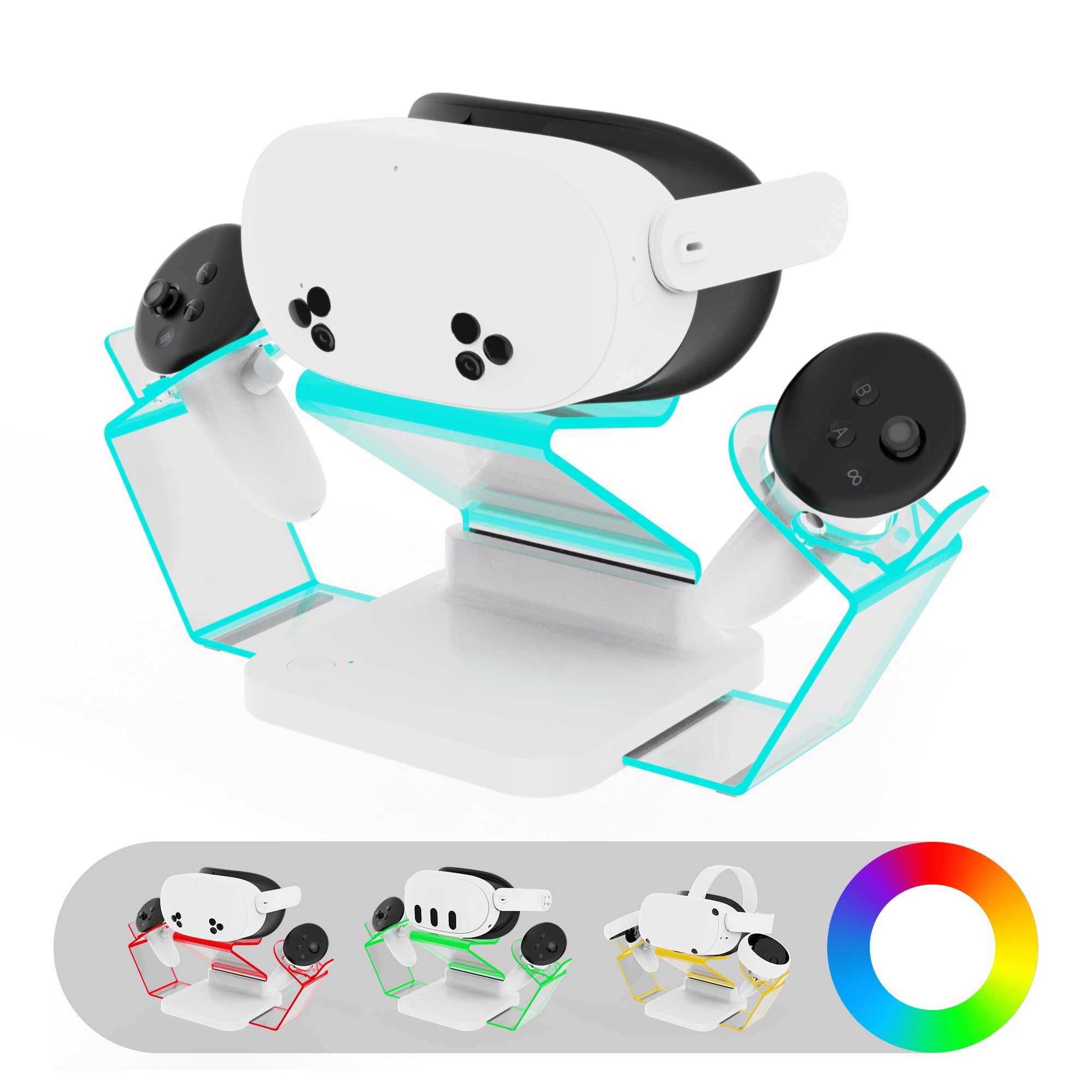 RCGEEK HiBloks Charging Dock for Meta Quest 3S, Quest 3, Quest 2 or ...