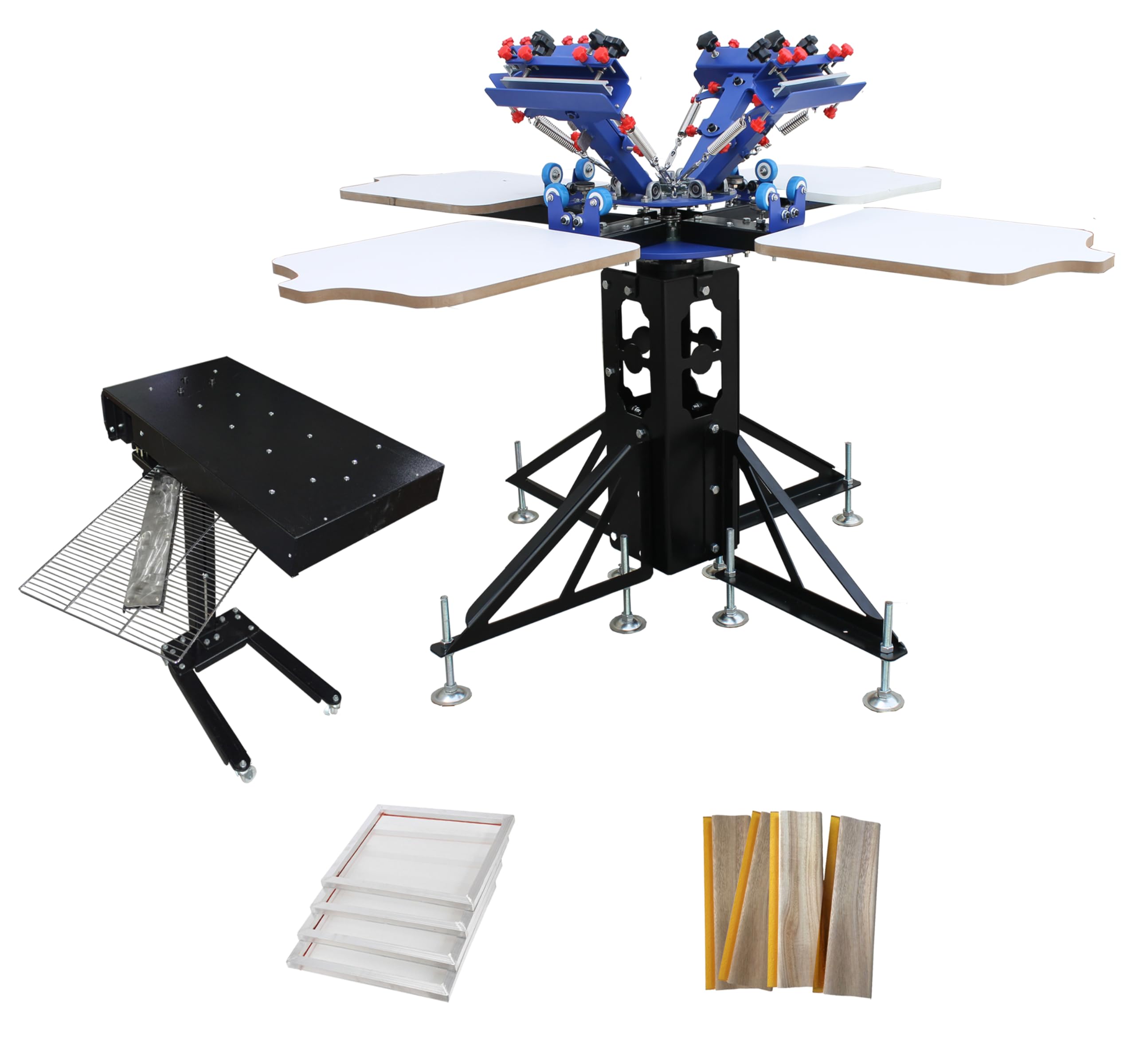 Mua 4 Color 4 Station Screen Printing Press Kit Flash Dryer Package Kit ...