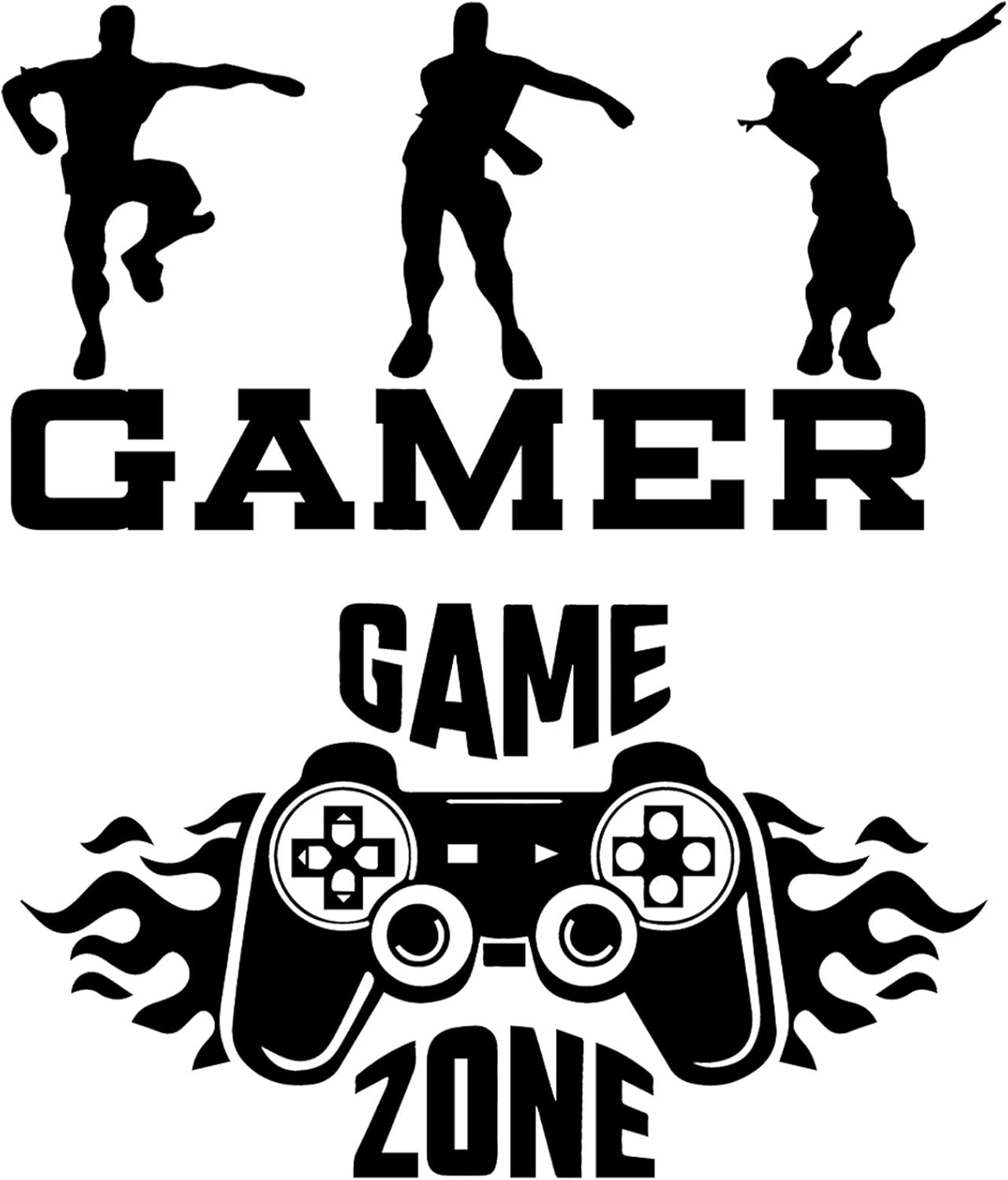 Amazon.com: Boy Gamer Wall Stickers Vinyl Video Game Sticker for Family ...