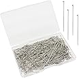 Amazon.com: 500Pcs Straight Pins，Stainless Steel Head Pins Dressmaker ...