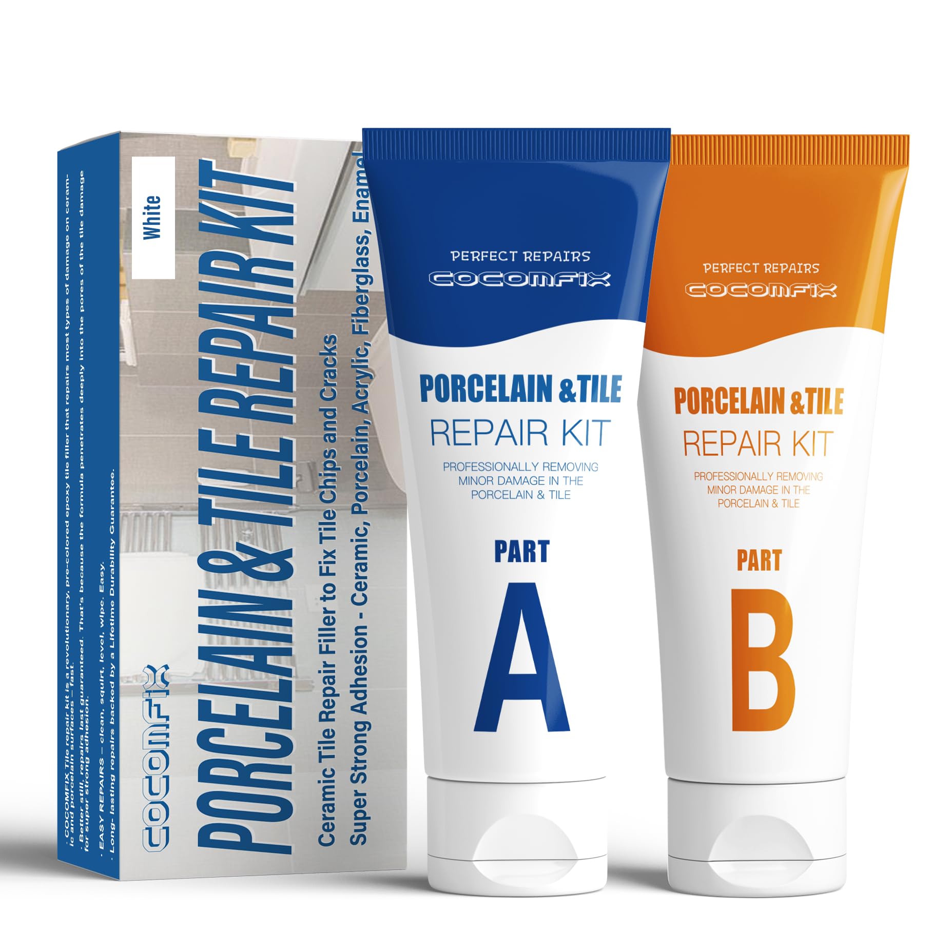 Mua Porcelain Repair Kit, Tile Repair Kit (White)- Ceramic Tile Repair ...