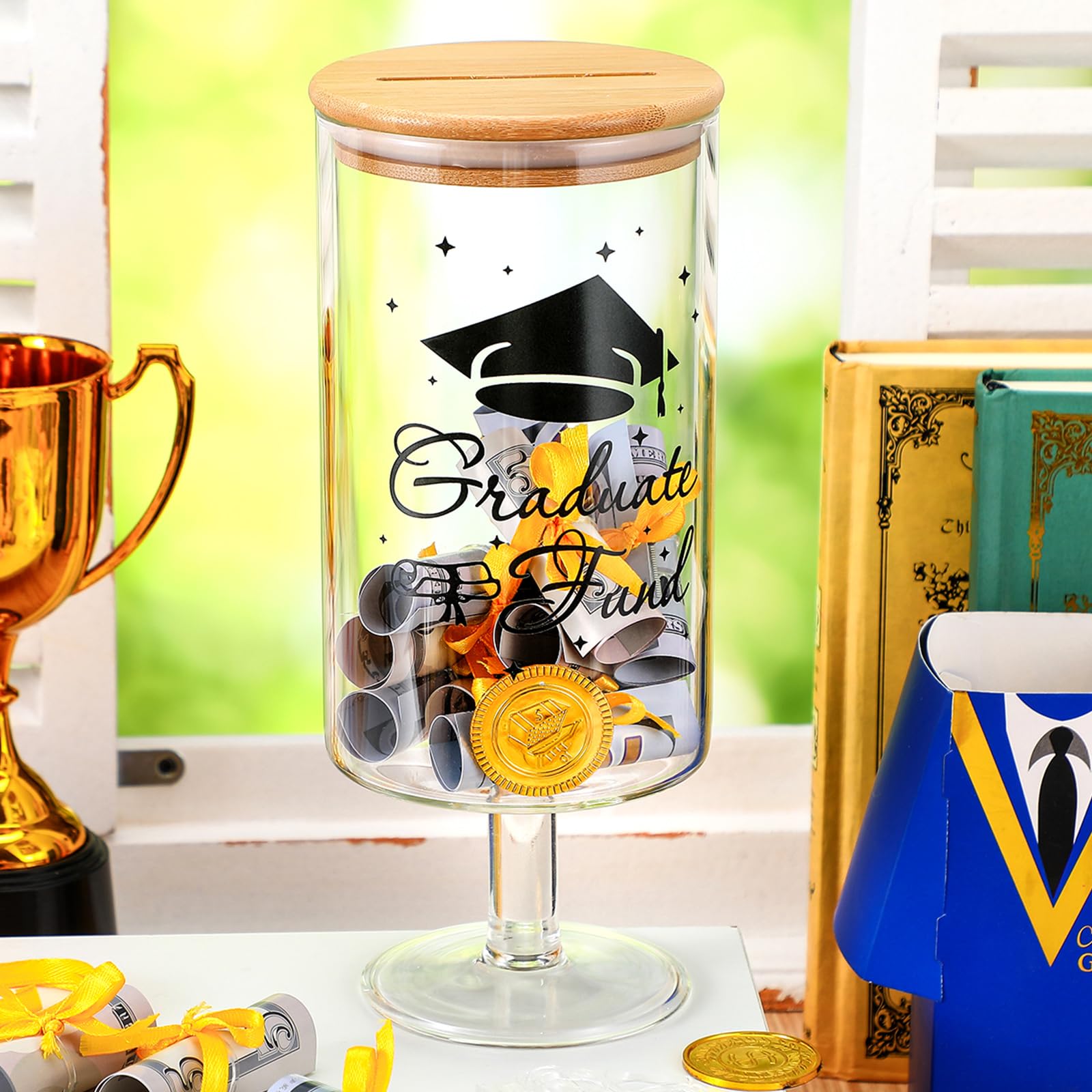 Honeydak Graduation Glass Jars Gifts Class of 2025 Cap Mason Jar Kit ...