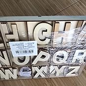 Amazon.com: Wooden Letters - 104-Piece Wooden Craft Letters with ...