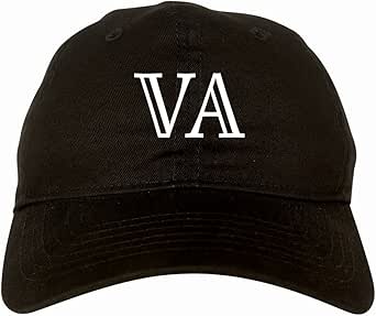 VA Virginia High Fashion Typography State 6 Panel Dad Hat Black at ...