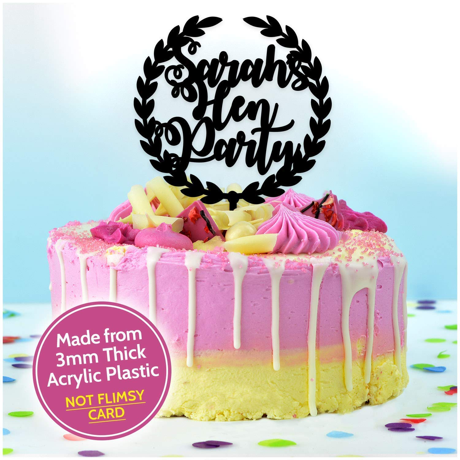 Buy Hen Party Cake Topper Decoration - Hen Party Hen Do Cake Toppers ...