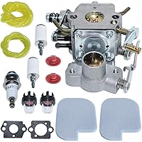 Amazon.com: Mtanlo Tune Up Carburetor Carb Kit For Poulan Chainsaw Part Pro PP4218A 18" 42CC ...