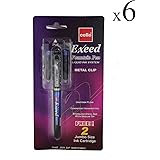 Cello Exceed Liquid Ink Fountain Pen (Pack of 6): Amazon.in: Office ...