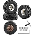Amazon.com: hopsupRC Aluminum 1.0in Beadlock RC Wheels Upgrades Part for 1/18 1/24 TRX4M,SCX24 ...
