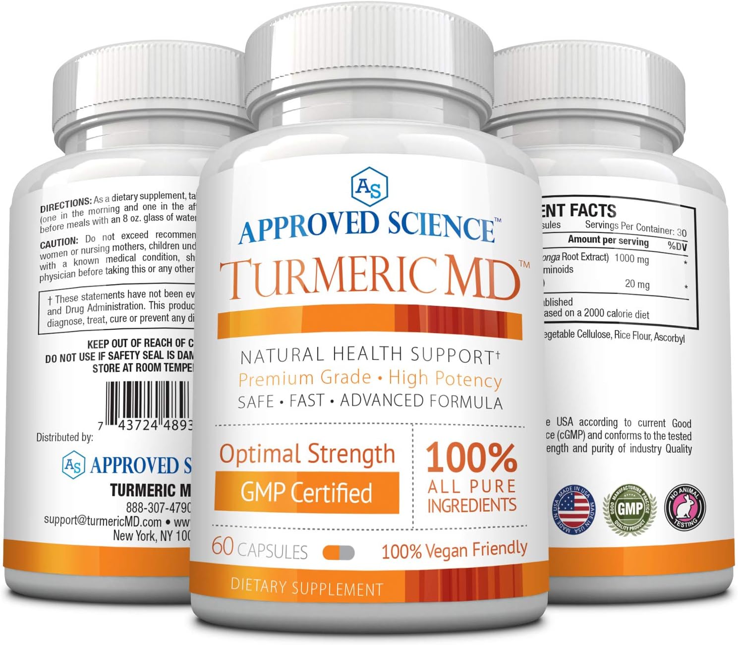 Turmeric MD - with BioPerine & 95% Standardized Turmeric Curcuminoids ...