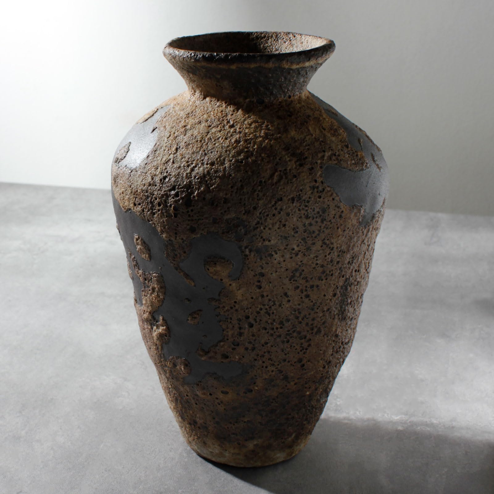 Rusty Ceramic Vase, Pottery Farmhouse Flower Vase for Centerpieces ...