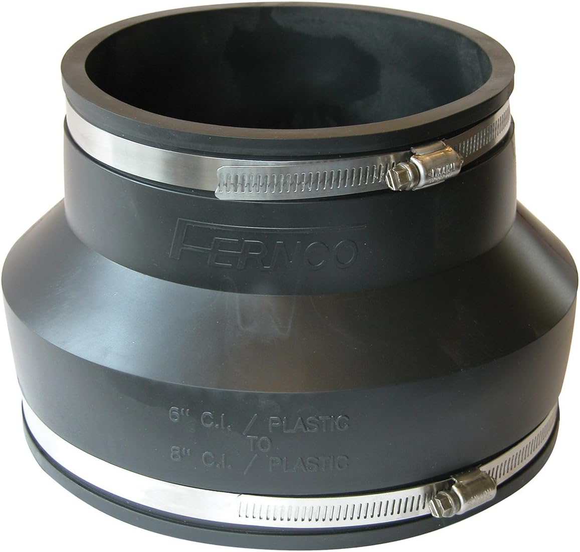 Fernco 1056-86 8-Inch by 6-Inch Stock Coupling, Pipe Fittings - Amazon ...