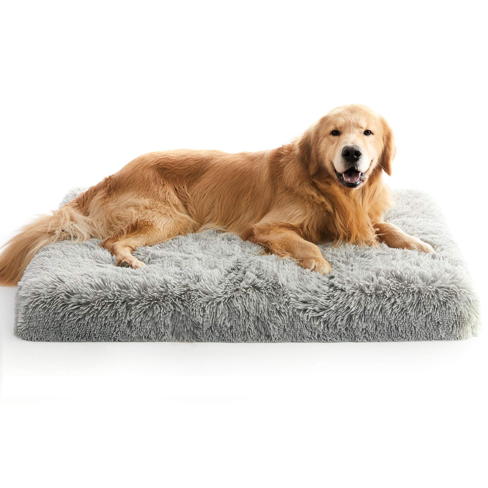 MIHIKK Extra Large Dog Bed, XL Orthopedic Egg Crate Foam Dog Bed with ...