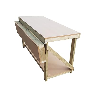 Buy Wooden MDF WorkBench With Extendable Working Surface - 4ft to 8ft ...