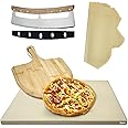 Amazon.com: Rectangular Pizza Stone 4 Sets,12"x15"x0.59"(OAK) Pizza ...