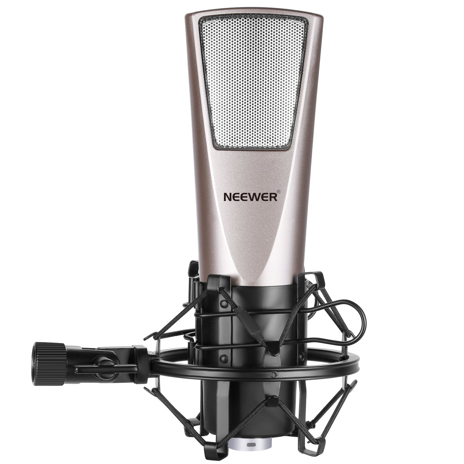 Neewer Cardioide Micrófono de Condensador (Malla de Acero)con Montaje ...