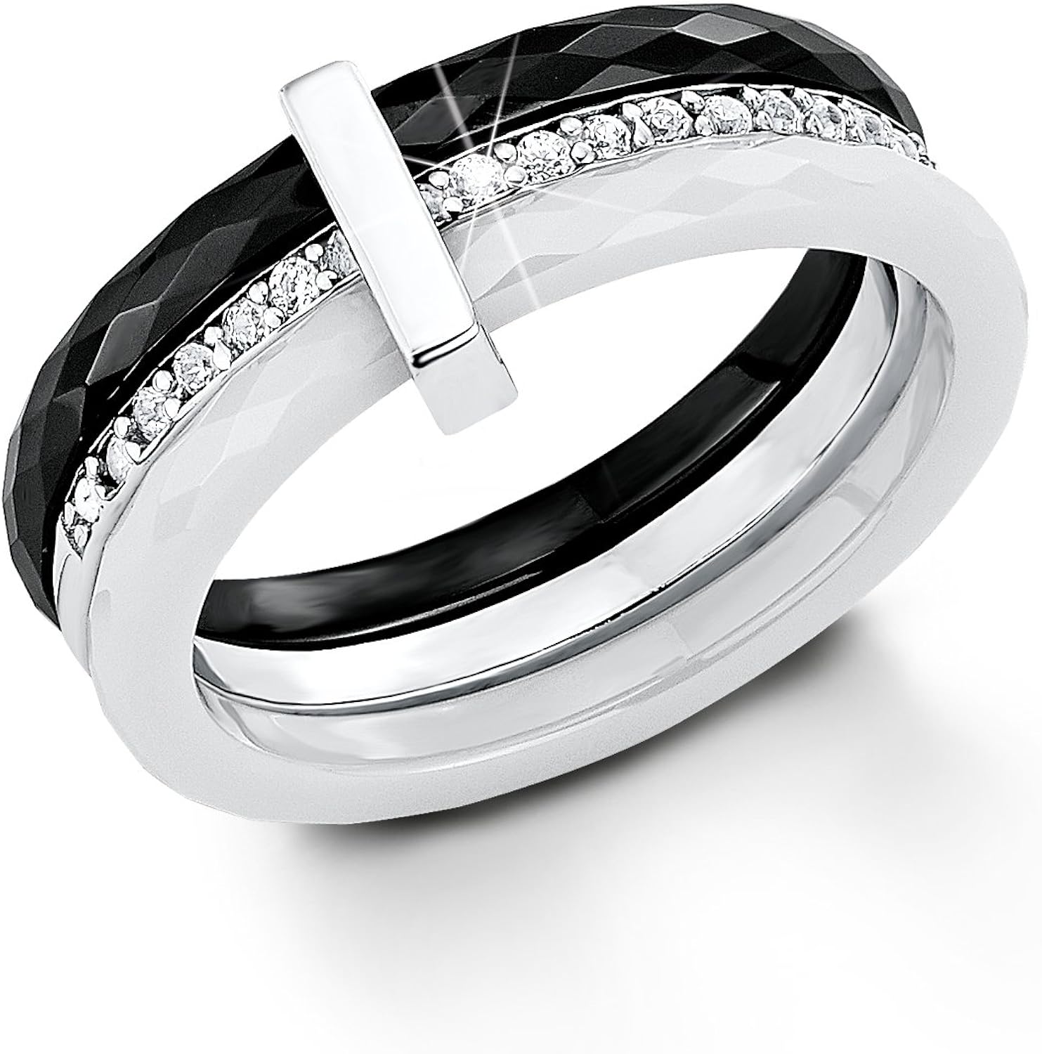 s.Oliver Jewel Damen-Ring 925 Sterling Silber Gr. 58 (18.5) 463737 ...