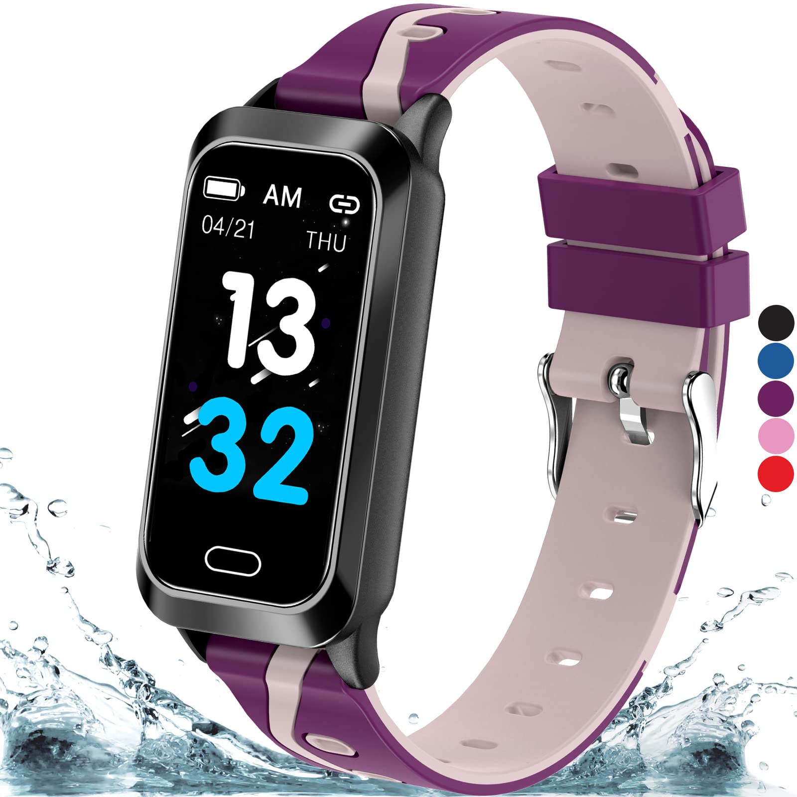 Inspiratek Kids Fitness Tracker for Kids Age 5-16 (5 Colors)?Waterproof ...