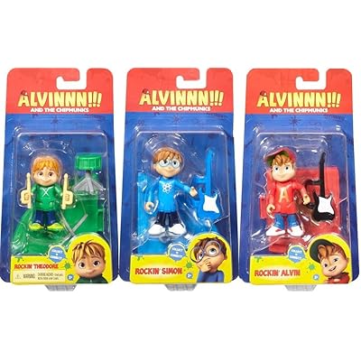 Buy Alvin and the Chipmunks Figure Set - Rockin Theodore, Alvin & Simon ...