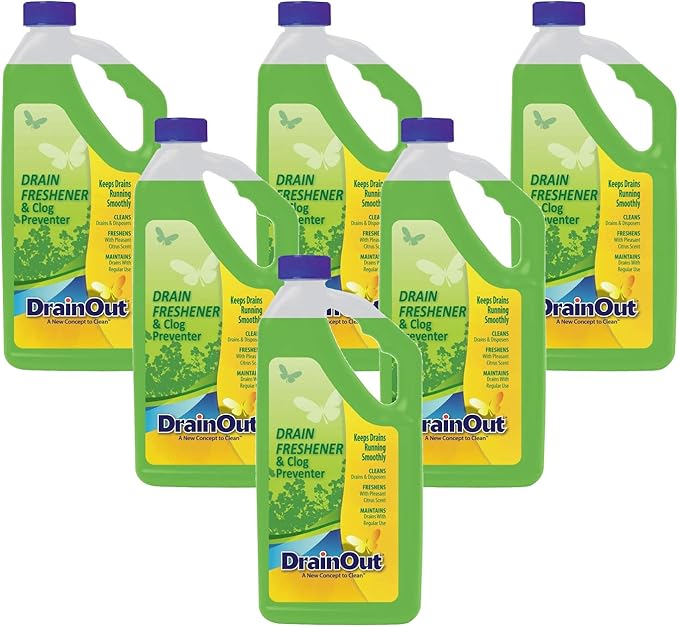 DrainOut DOF0632N Drain Freshener and Clog Preventer Environmentally ...