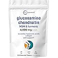 Amazon.com: Glucosamine Chondroitin MSM & Turmeric 4,000mg Equivalent ...