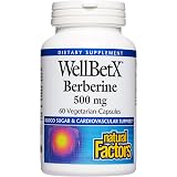 Natural Factors WellBetX Berberine 500 mg, 120 Capsules : Amazon.ca ...